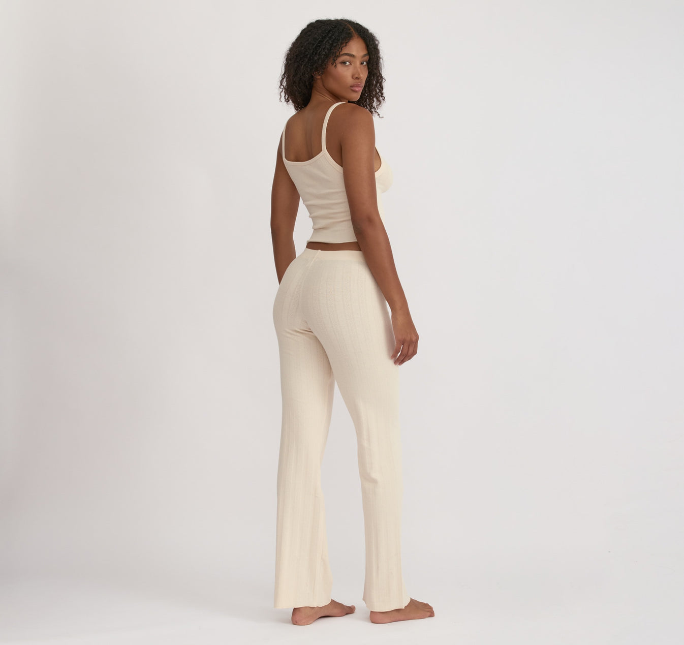 Pointelle Straight Leg Pants | Only $ 63 | Organic Basics