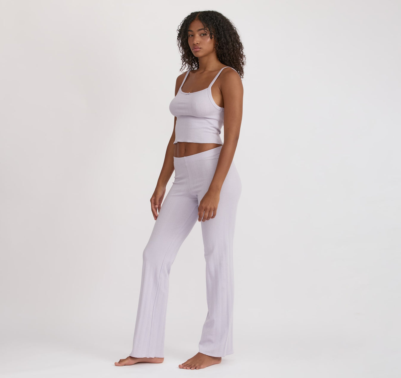 Pointelle Straight Leg Pants | Only $ 50 | Organic Basics