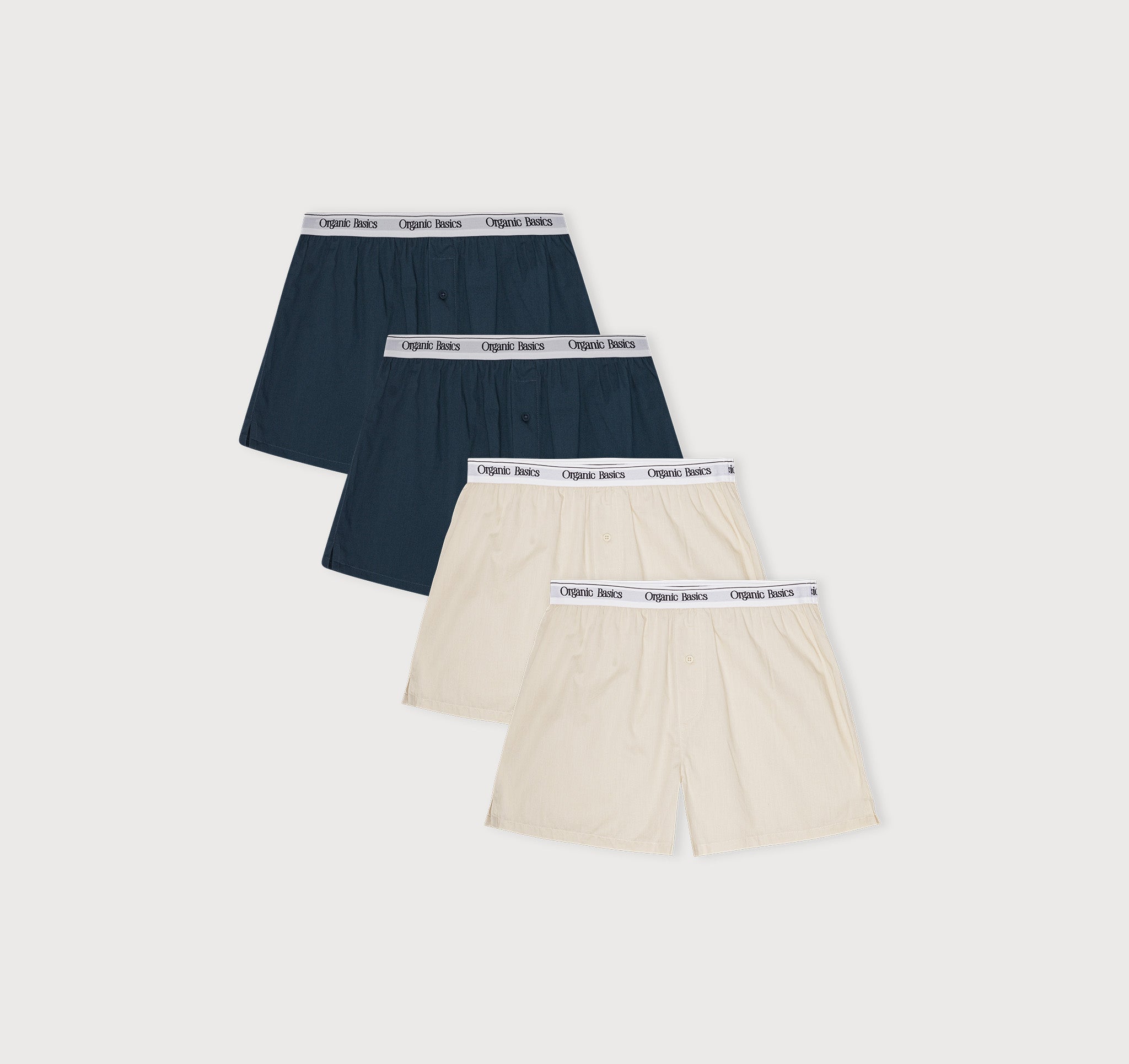 Easy Boxer Shorts 4-Pack | Only $ 71 | Organic Basics