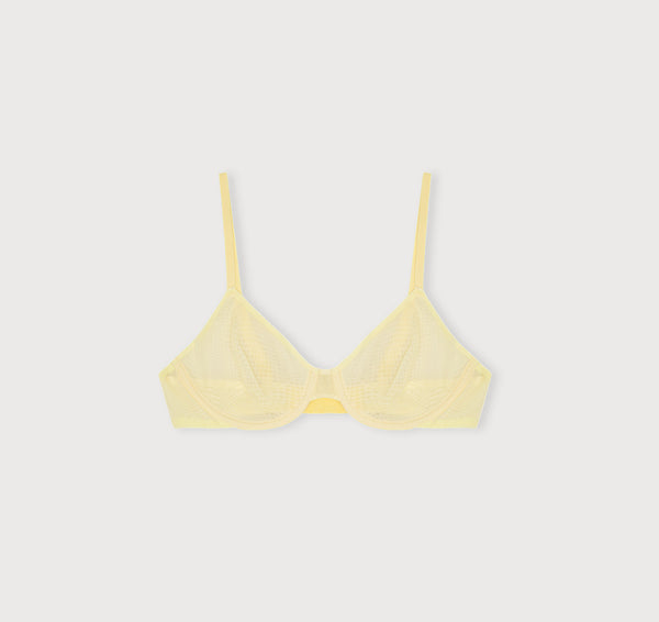 Mesh Unlined Demi Bra | Only $ 34 | Organic Basics