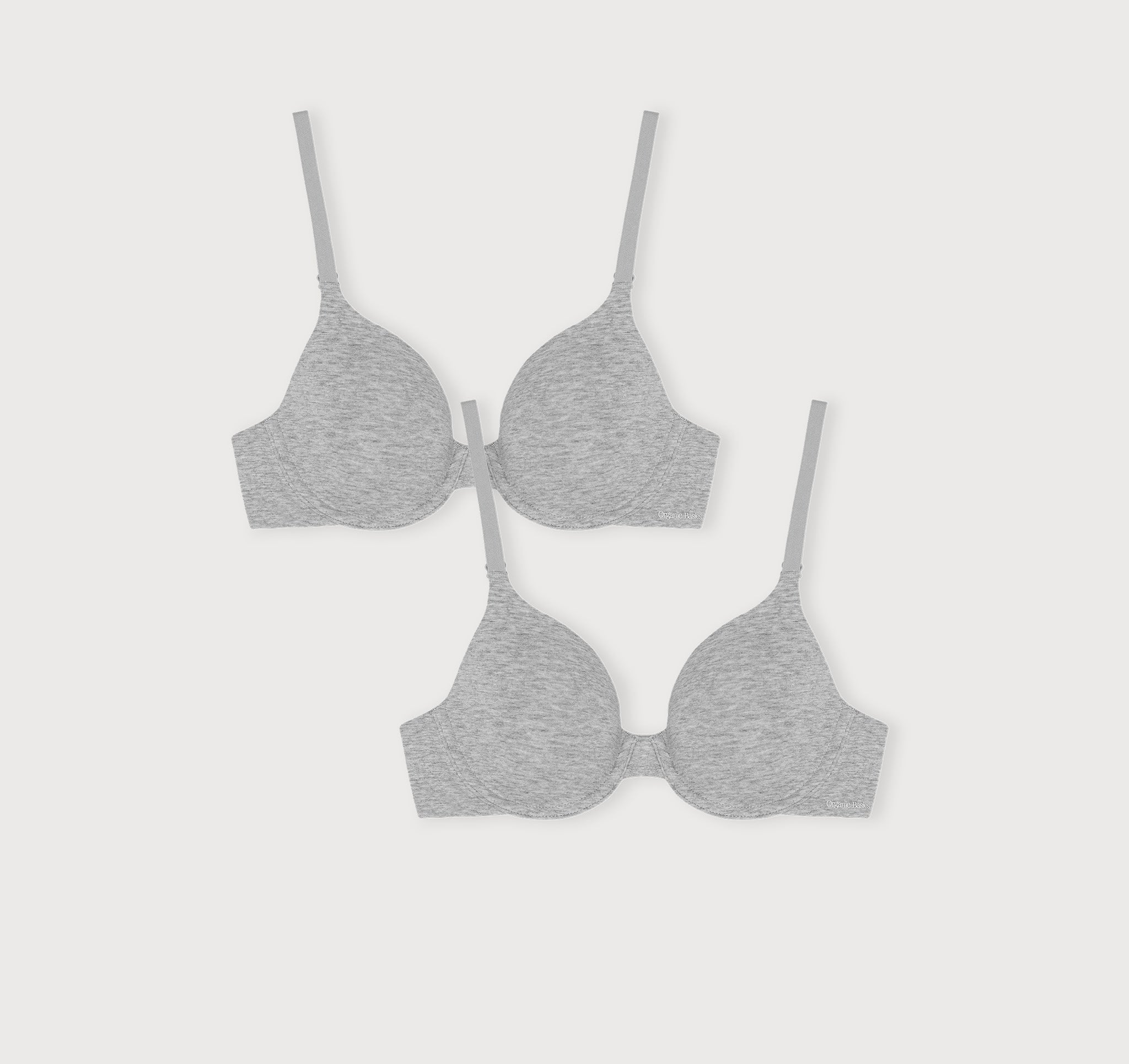 Core Full Coverage Bra 2-Pack | Only $ 98 | Organic Basics