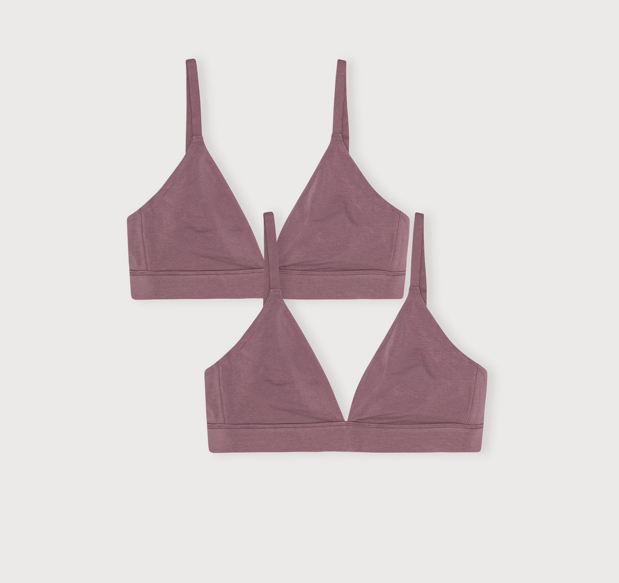 Core Triangle Bralette 2-pack | Only $ 85 | Organic Basics