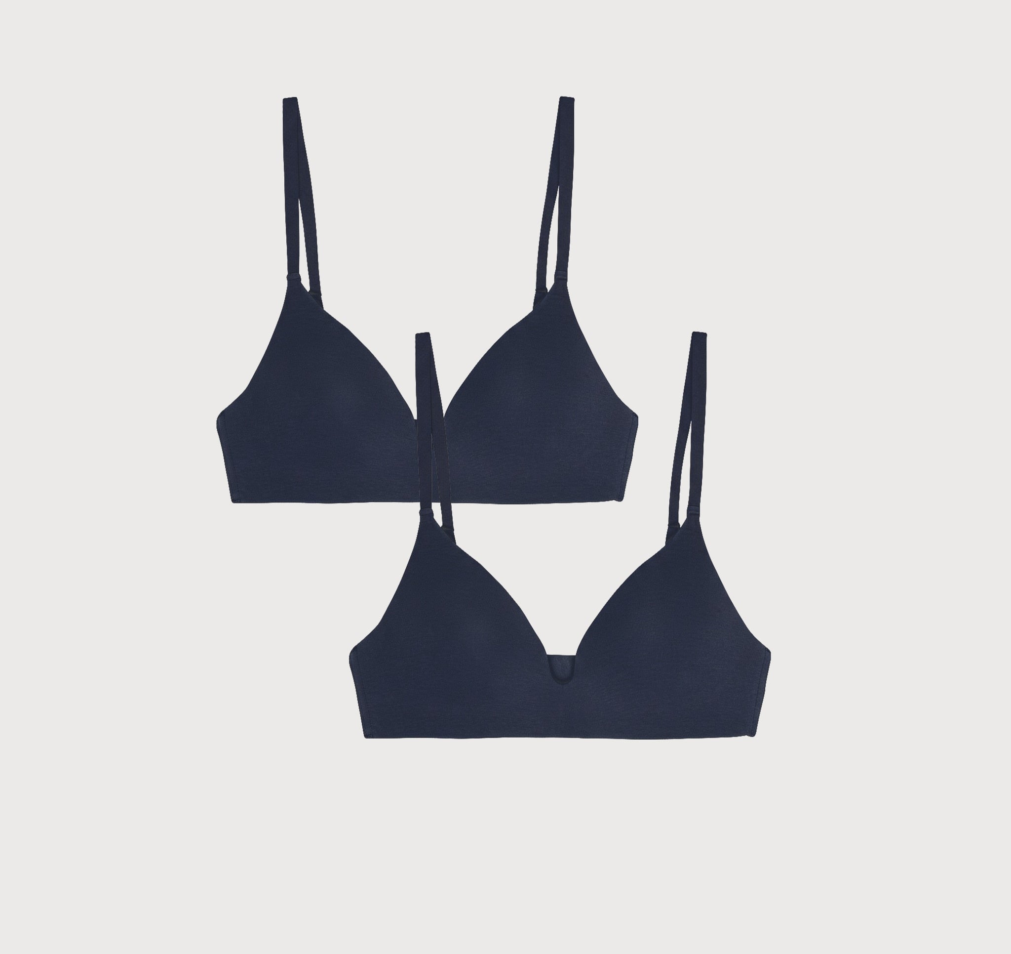 Core Wireless Plunge Bra 2-Pack | Only $ 98 | Organic Basics