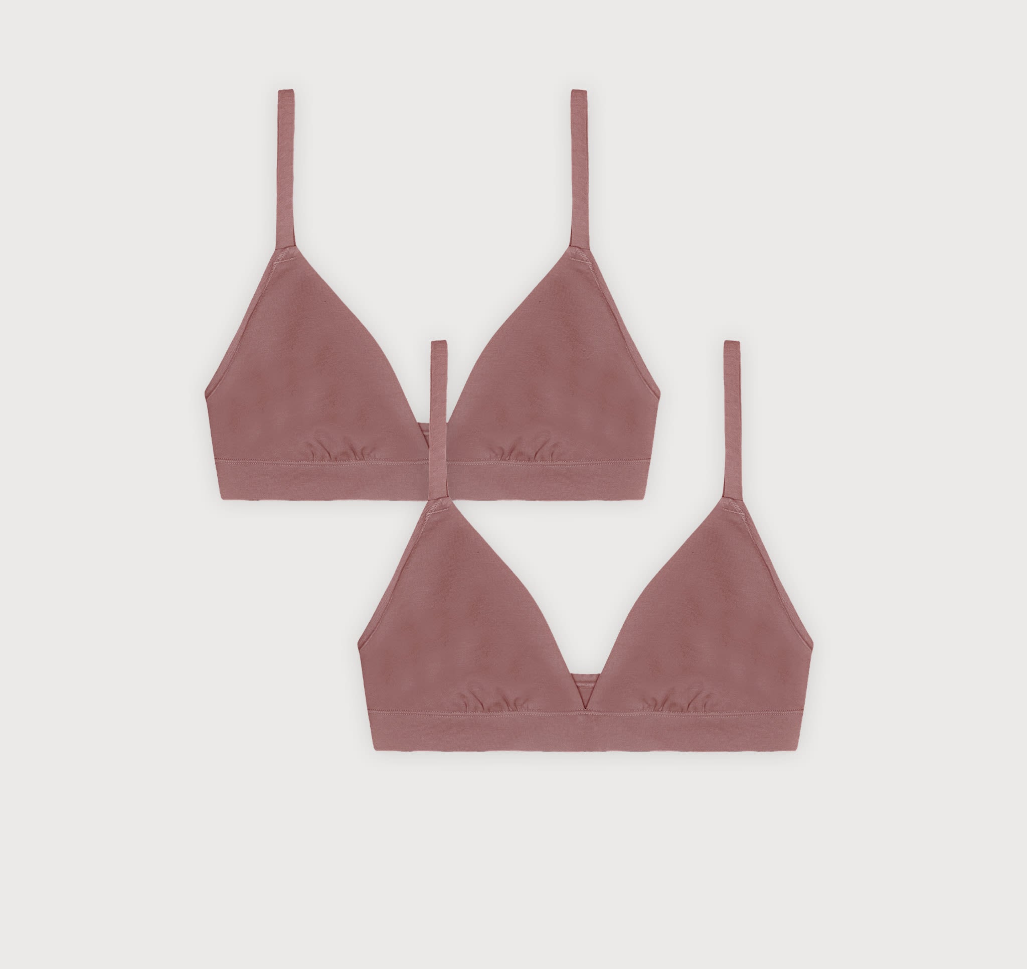 Flex Triangle Bralette 2-Pack | Only $ 88 | Organic Basics