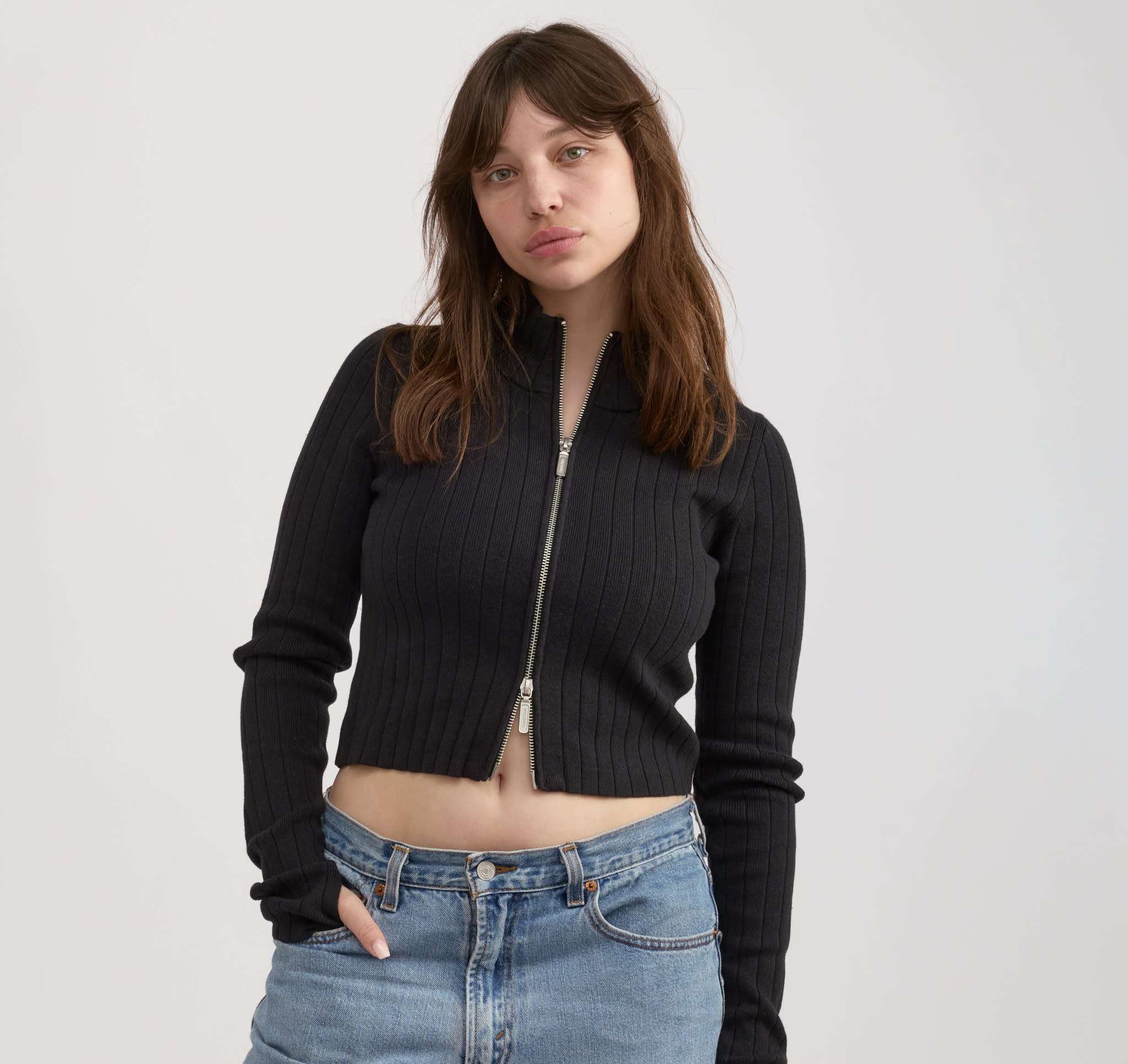 Soft Knit Rib Track Jacket | Only $ 64 | Organic Basics