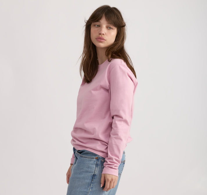 True Heavy Boxy Long Sleeve Tee | Only $ 28 | Organic Basics