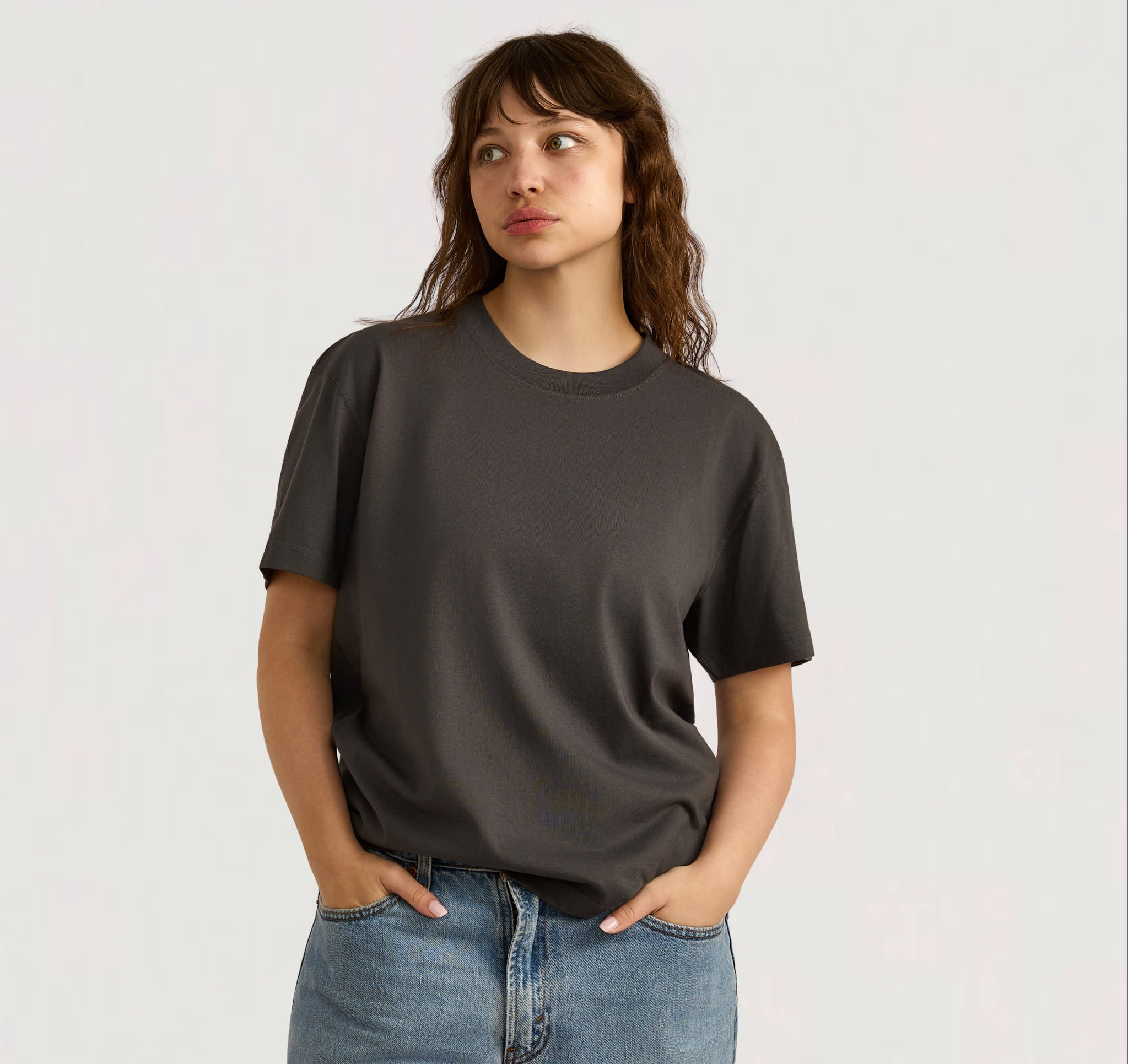 True Heavy Boxy Tee | Only $ 39 | Organic Basics