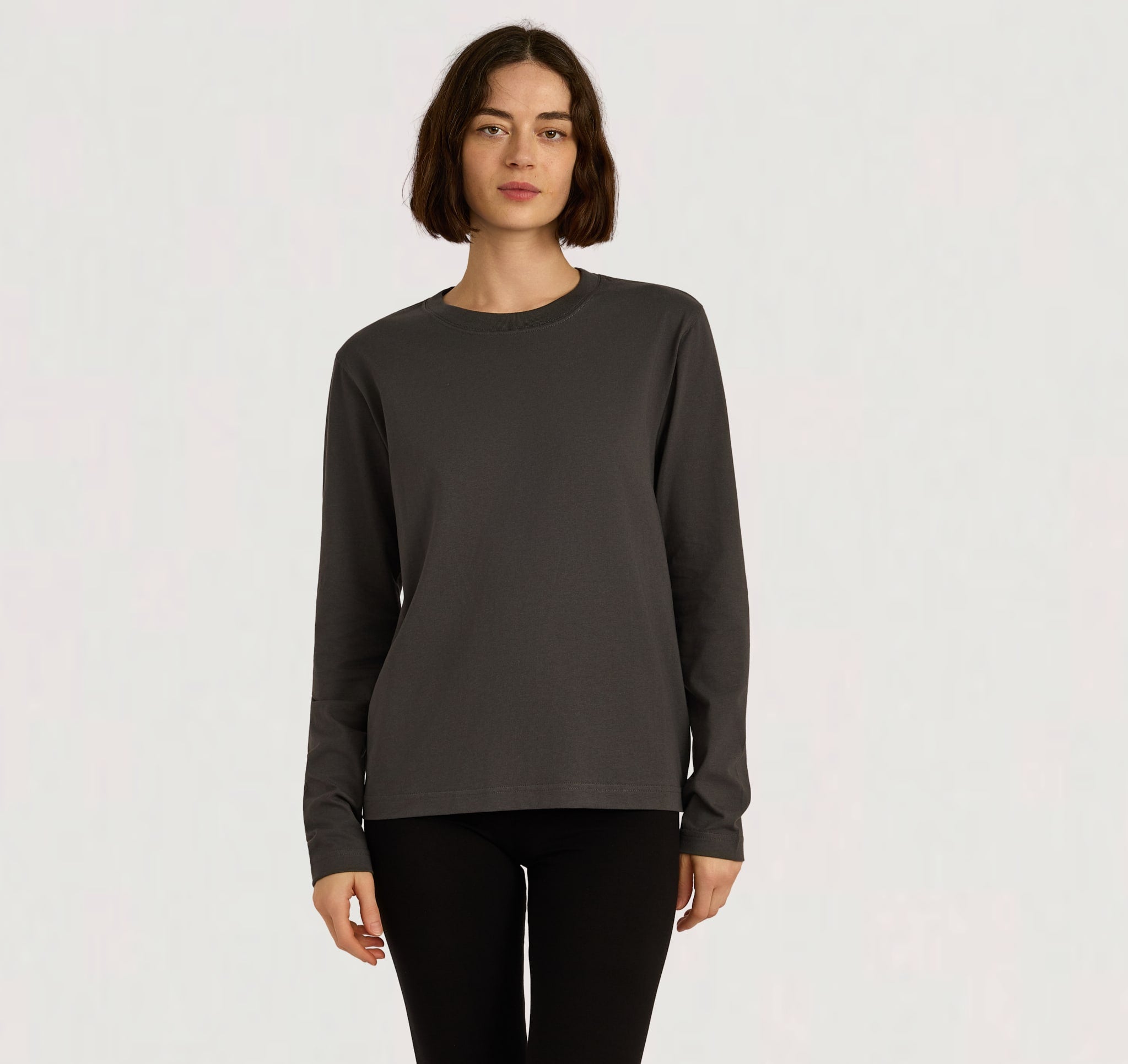 True Heavy Boxy Long Sleeve Tee | Only $ 47 | Organic Basics