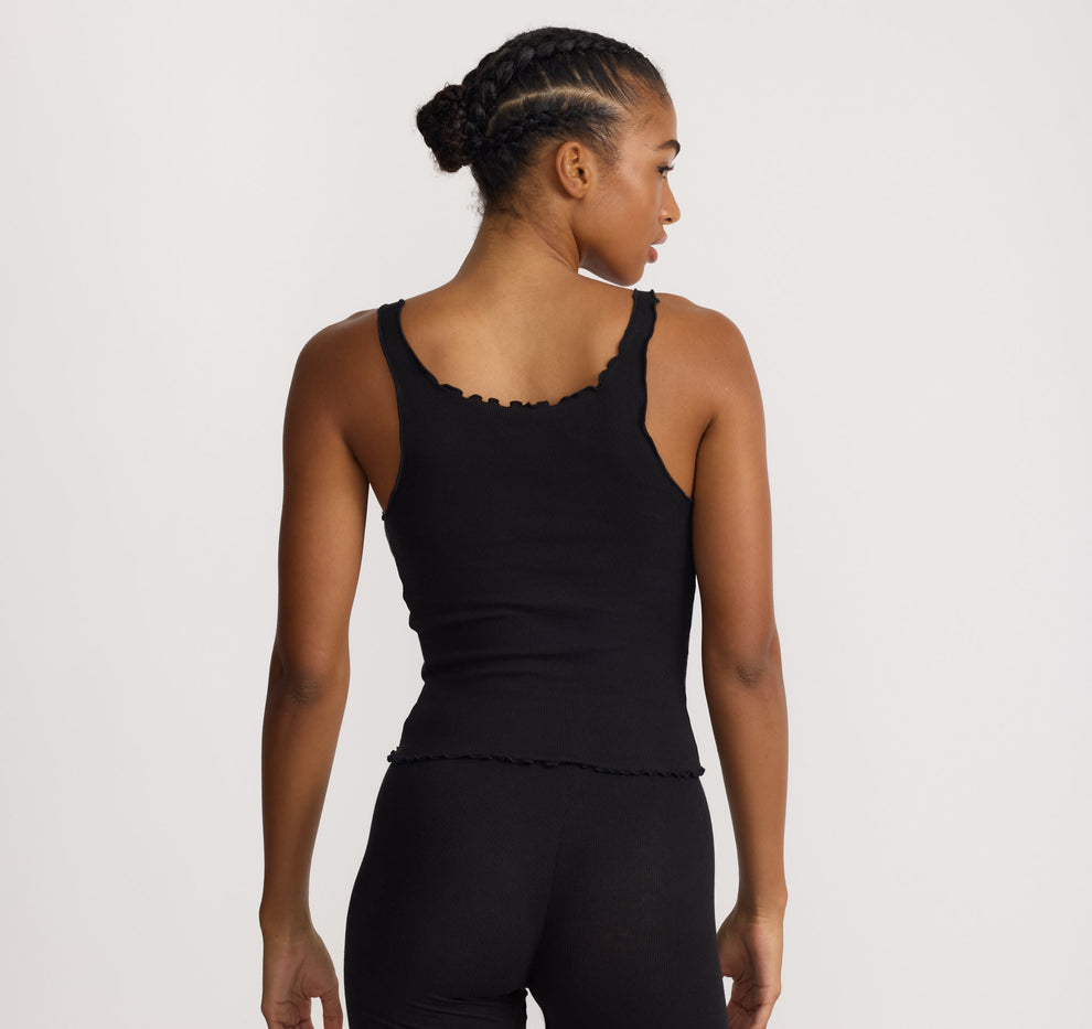 Core Rib Curl Edge Tank Top | Only $ 19 | Organic Basics