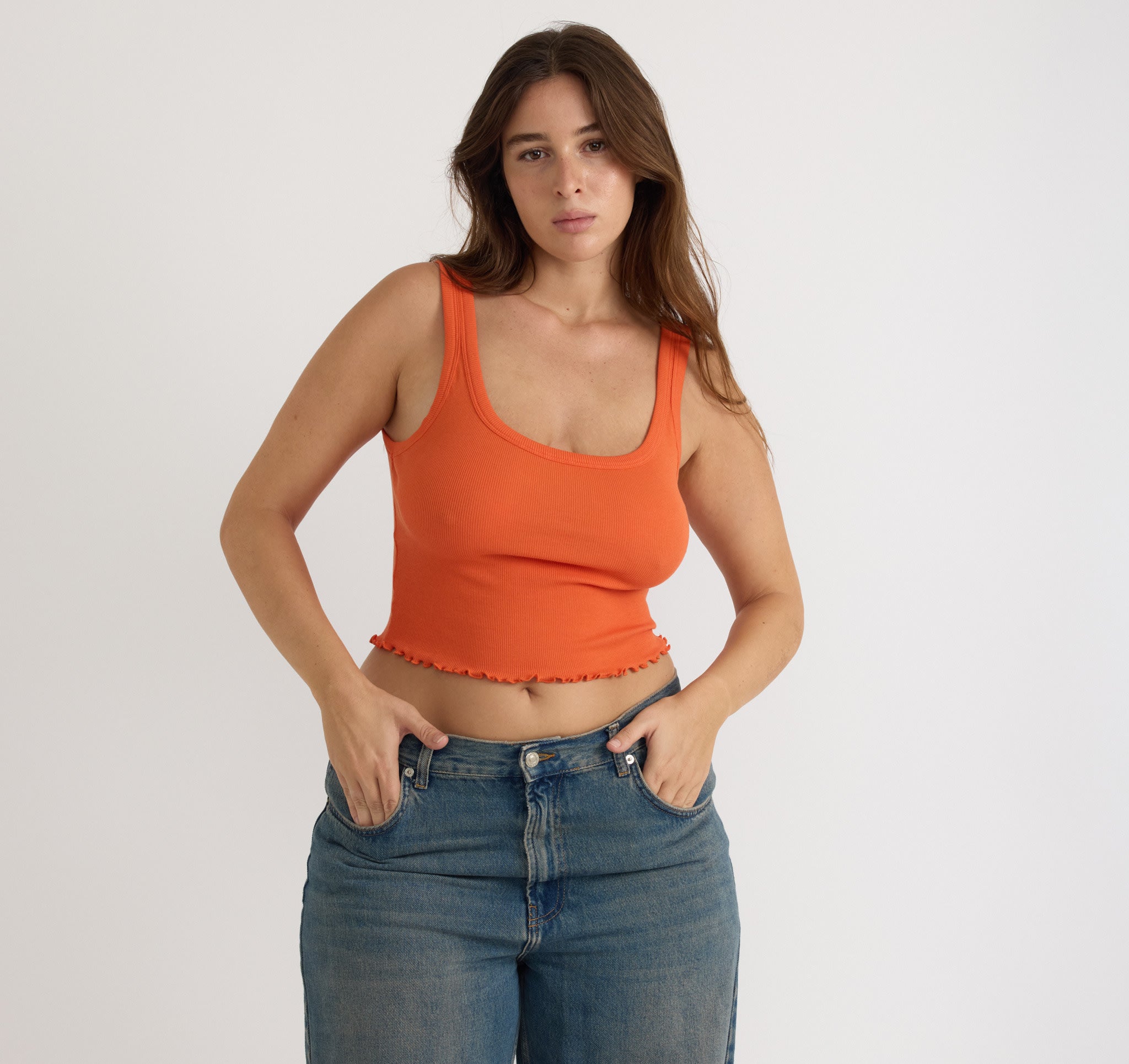 Core Rib Crop Tank Top | Only $ 18 | Organic Basics